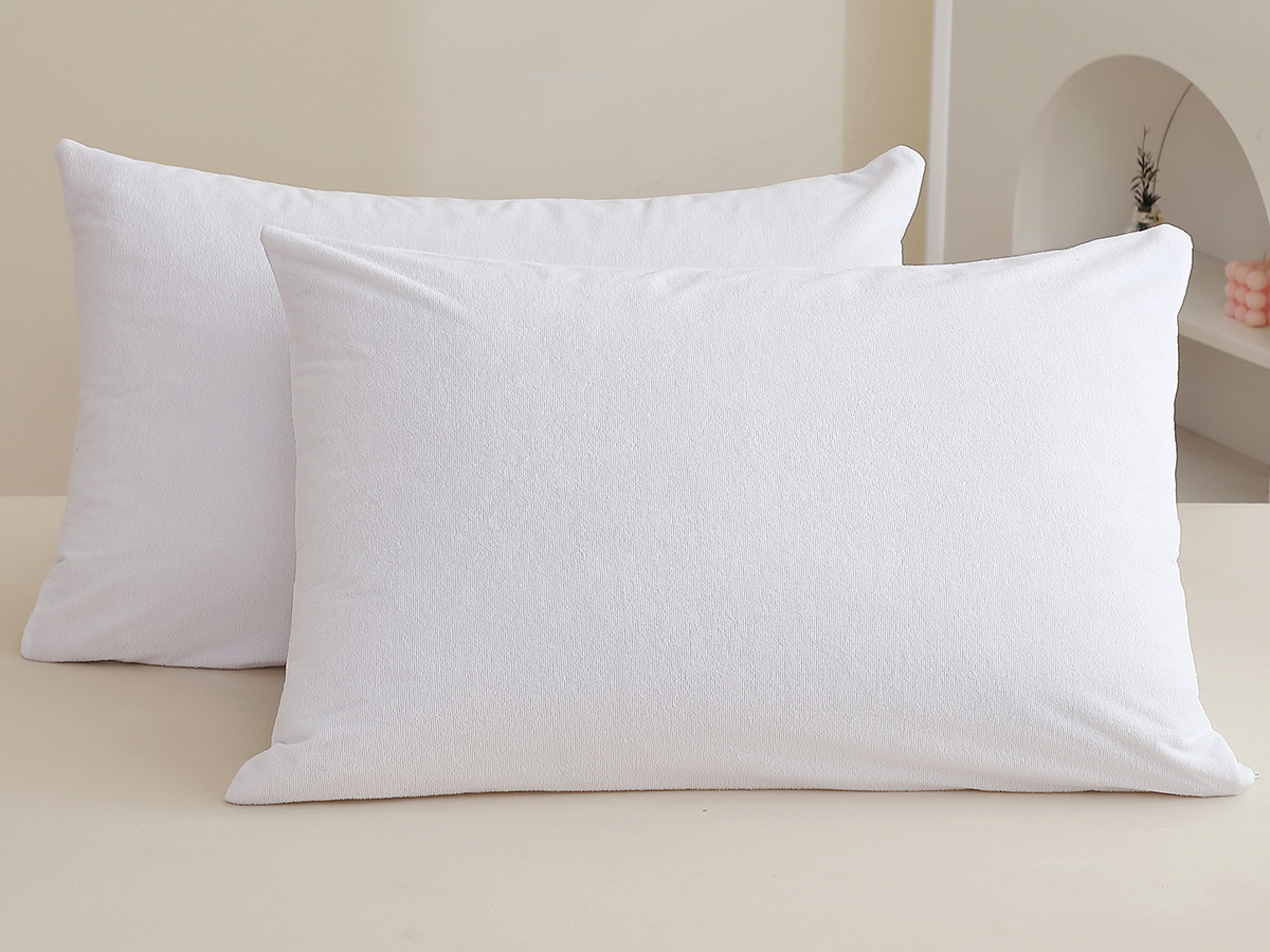 Froté chránič polštáře - bílý 70x90 cm - Rodinné balení